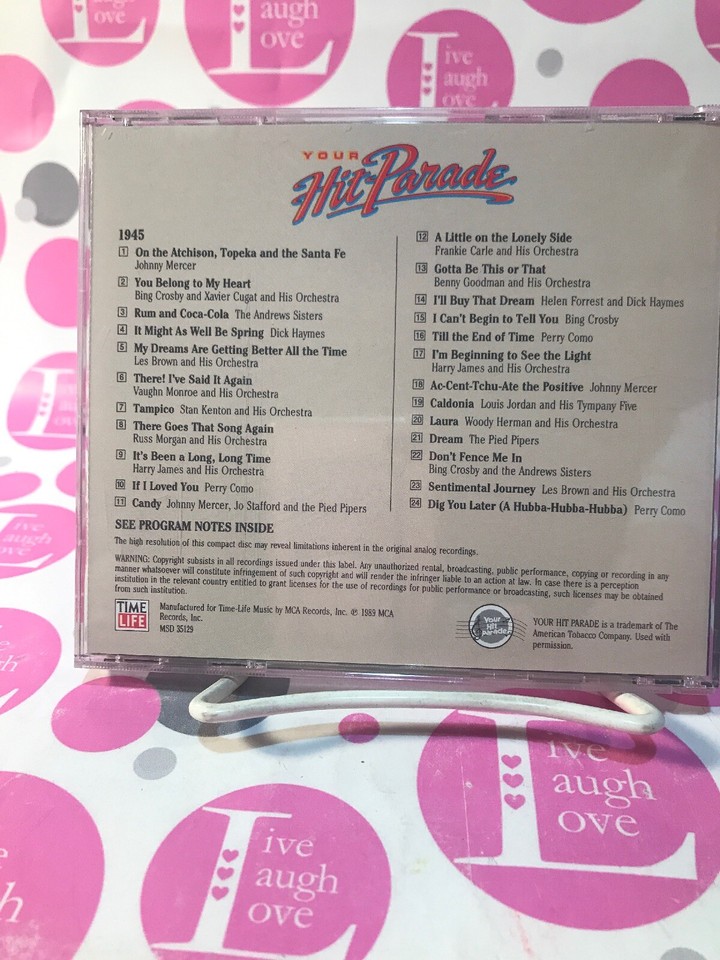 TIME LIFE - Your Hit Parade 1945 CD 24 Tracks Big Band Jazz | eBay