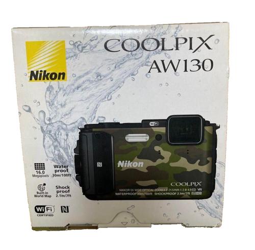 Nikon COOLPIX AW130 Waterproof shockproof camouflage [Excellent] | eBay