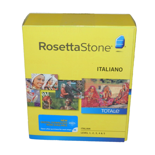 Rosetta Stone Italian Level 1-5 Set (Retail) (1 User) - Full Version ...