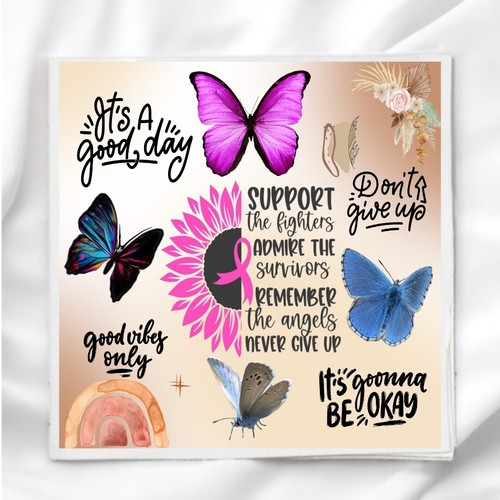 Fight Breast Cancer Fabric Panel for Quilting Sewing Crafting Quilt ...