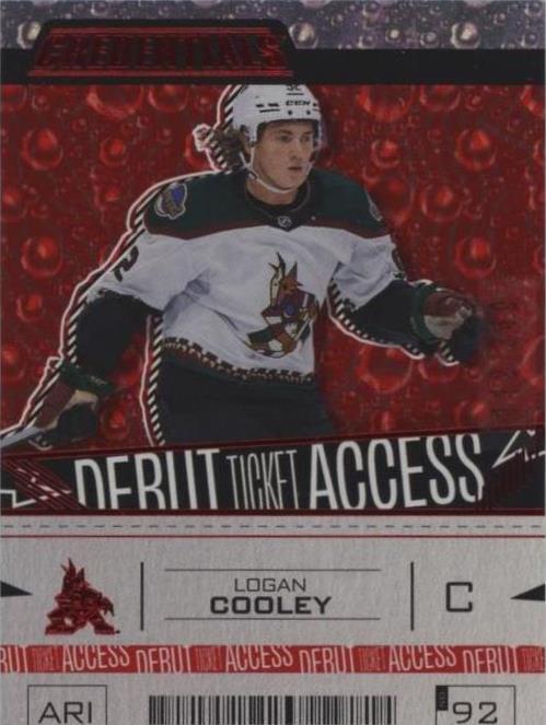 2023-24 Upper Deck Credentials - Debut Ticket Access Logan Cooley #199 ...