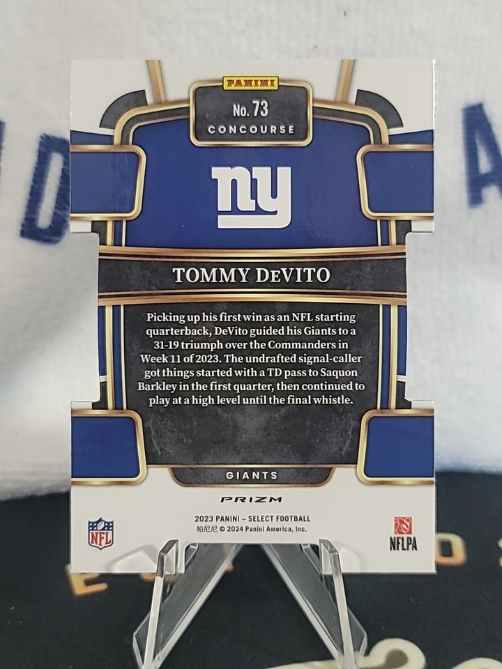 2023 select football Concourse Die-Cut black and green Tommy Deviyo | eBay