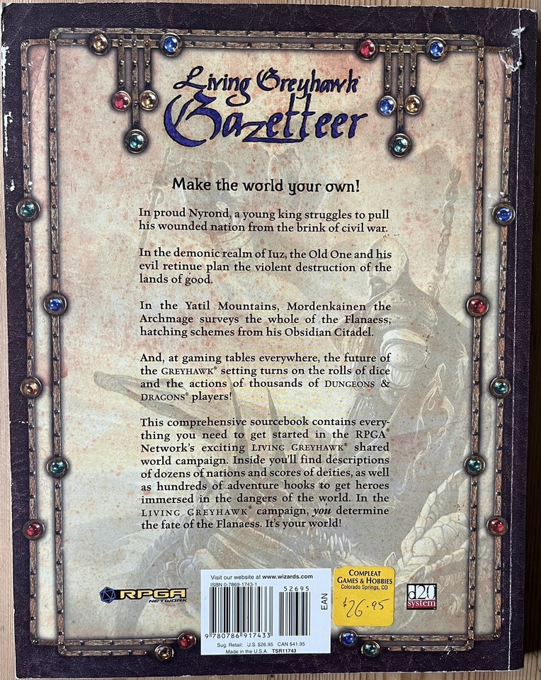 Living Greyhawk Gazetteer (Dungeons & Dragons: Living Greyhawk Campaign ...