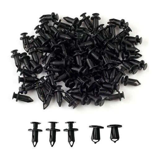 100x Plastic Fastener Clips Mixed Fairing Body Trim Panel Plug Kit ...