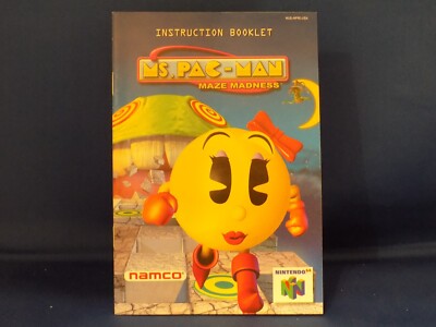 N64 Nintendo 64 Ms. Pac-Man Maze Madness - Original Authentic Booklet ...