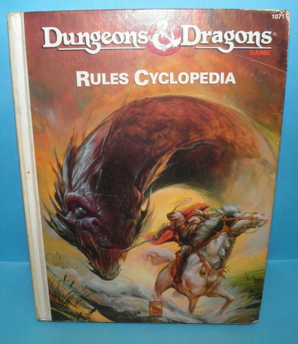 D&D Dungeons & Dragons Rules Cyclopedia #1071 TSR | eBay