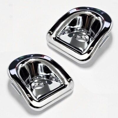 UPR 2pc CHROME Door Lock Bezels Compatible w/ 2005-2014 Mustang, Shelby ...