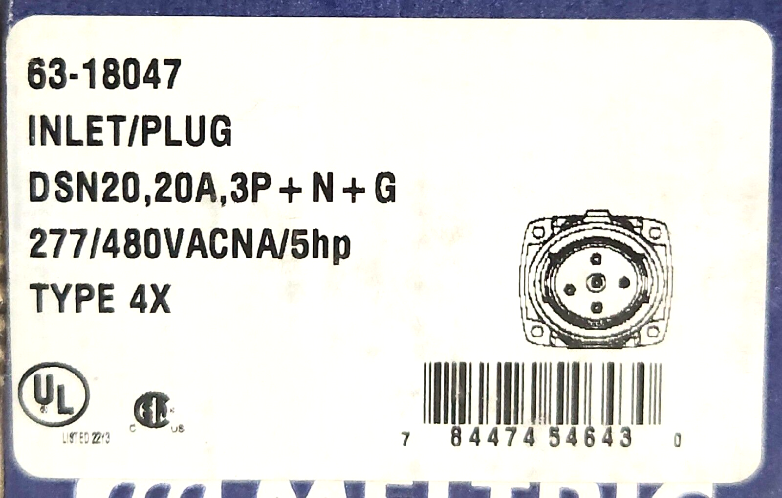 Meltric 63-18047 DSN20 Inlet/plug for sale online | eBay