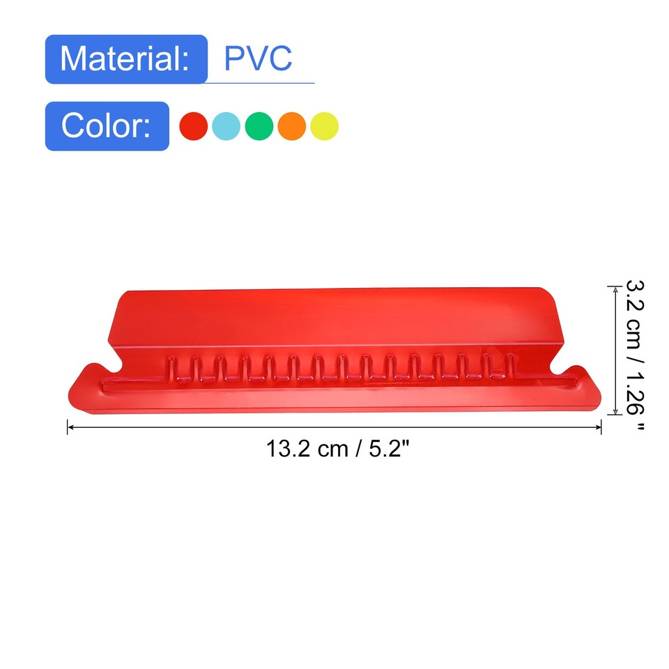 Hanging File Folder Tabs, 4 Inch File Folder Tabs and Inserts, 5 Color ...