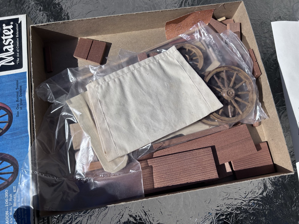 Vintage Craft Master Wagons of the Old West Chuck Wagon Wood Model Kit ...