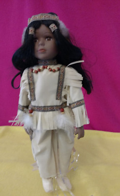Knightsbridge Collection 15" Porcelain Doll Native American Limited ...