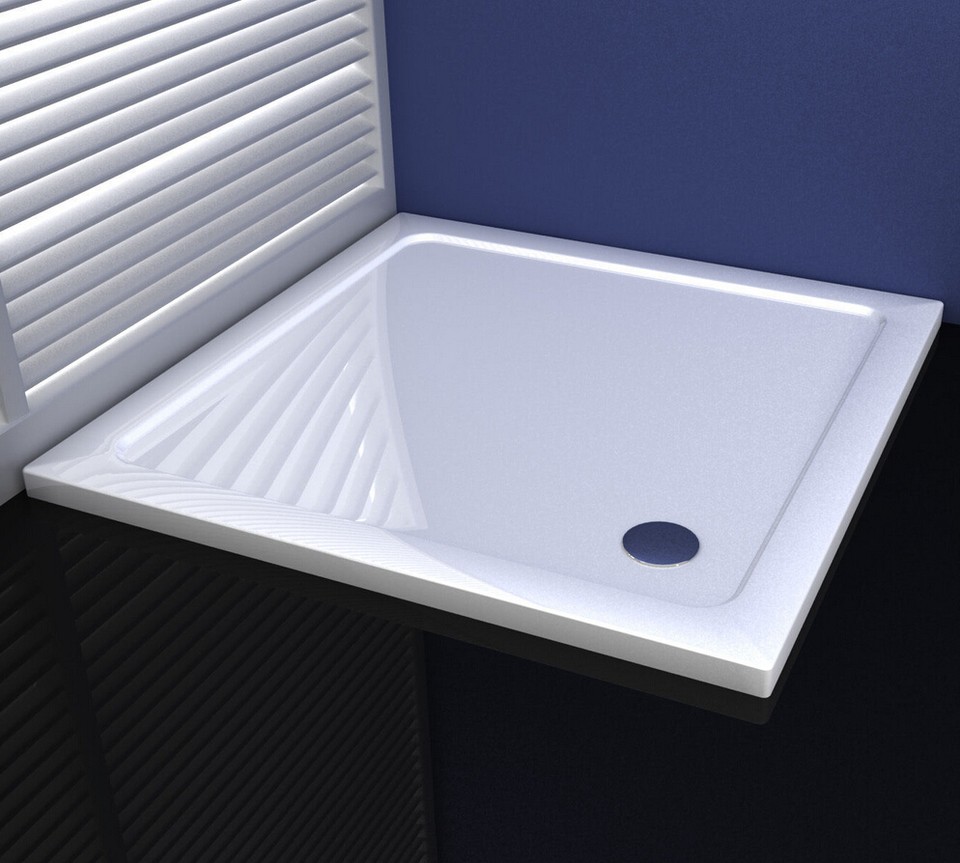 Quadrant / Square / Rectangle Stone Shower Trays + Free Waste Trap ...