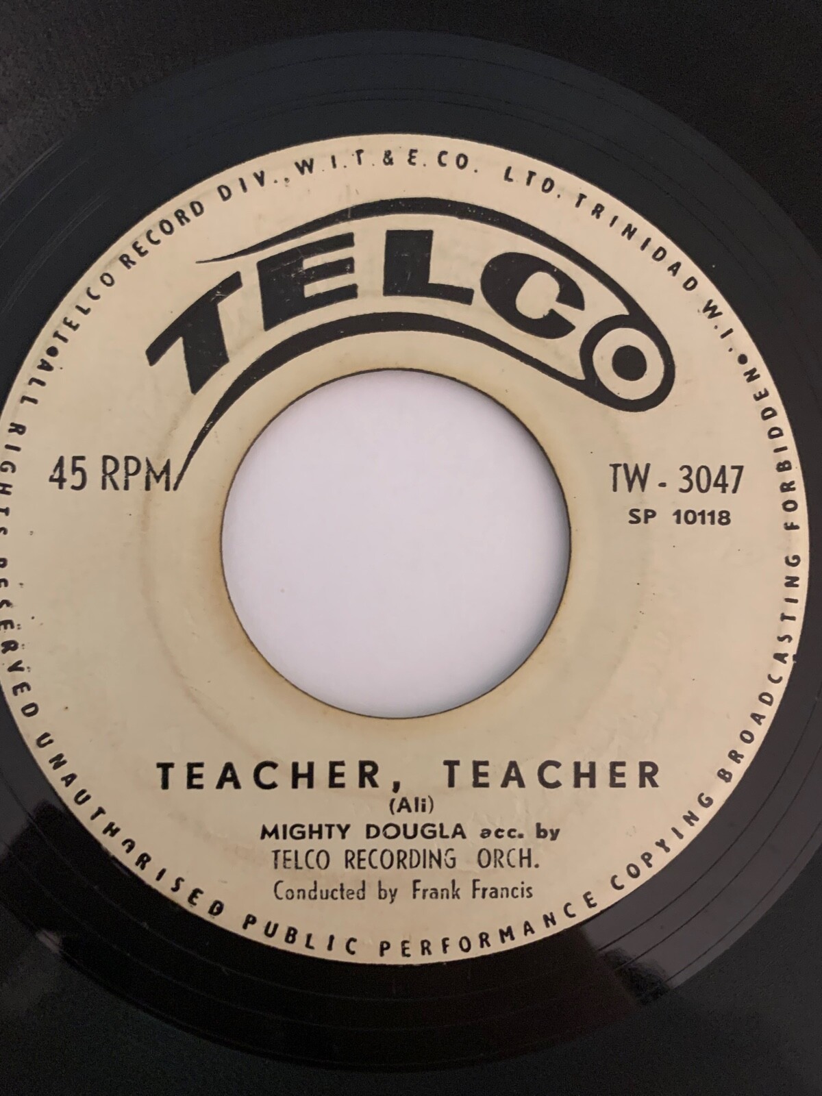 Calypso Reggae 45/ Mighty Dougla "Teacher Teacher" Telco | eBay