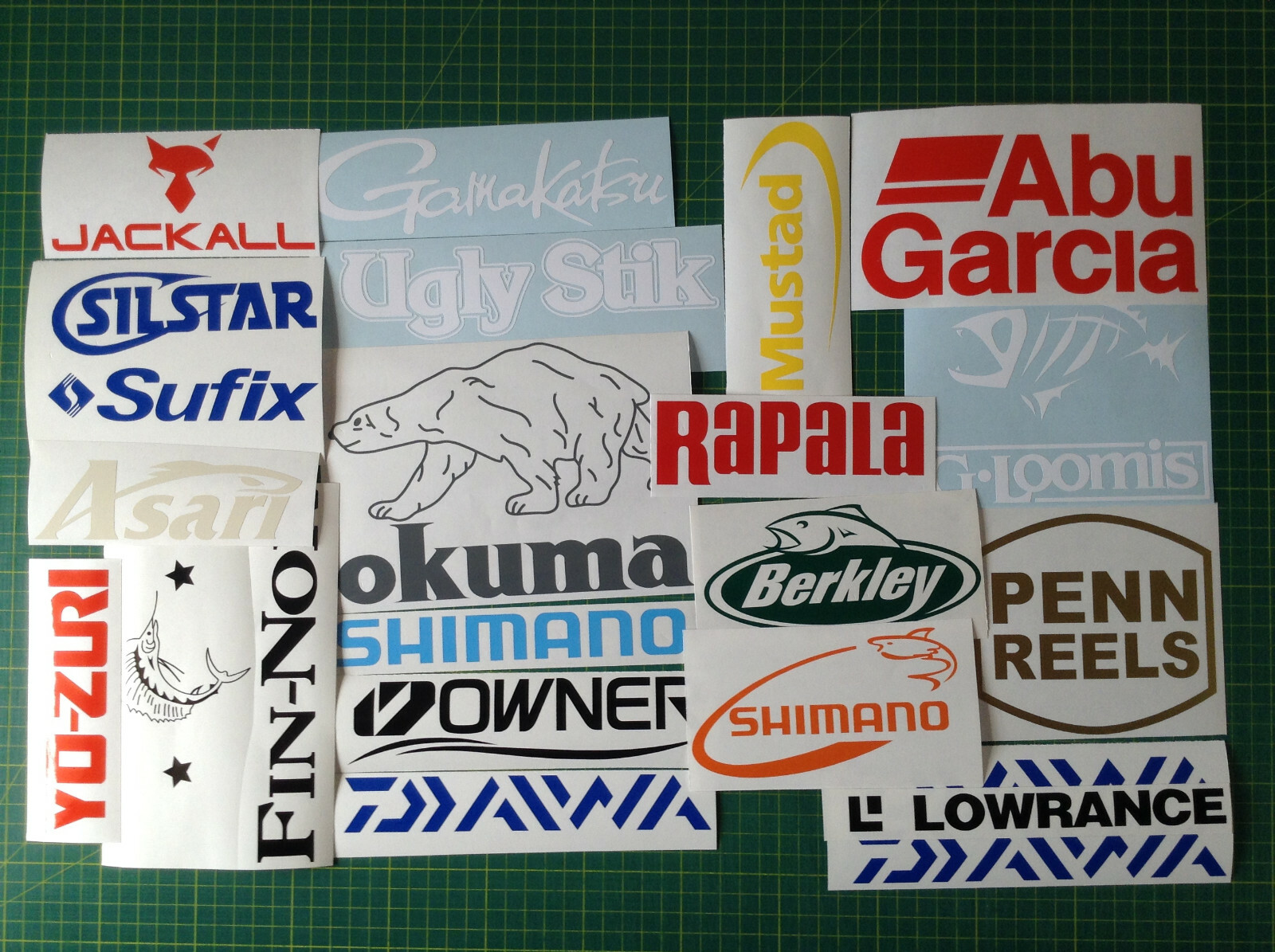 Fishing Stickers Pack 14 For Boats Cars Windows Kayak New Outdoor ...