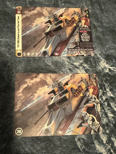 Star Wars Legion Promo Saber Tank Card 2020 | eBay
