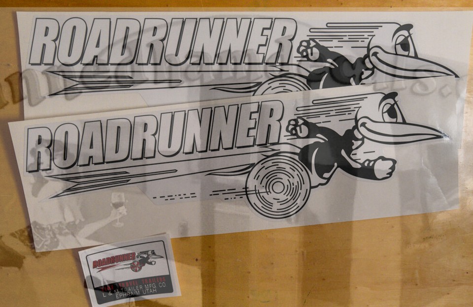 Roadrunner Vintge 1960's Travel Trailer Reproduction Decal Ephraim, UT ...