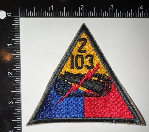 Cold War US Army 2nd Battalion Bn 103rd Armored Armor Tank Regiment ...