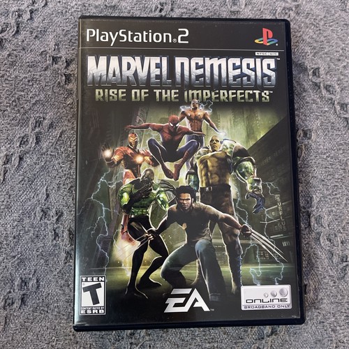 Marvel Nemesis Rise of the Imperfects PS2 Black Complete CIB *MINT DISC ...
