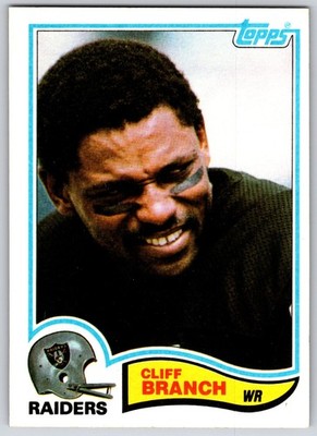 1982 Topps #186 - Cliff Branch Oakland Raiders (NM) *HGCARDS* | eBay