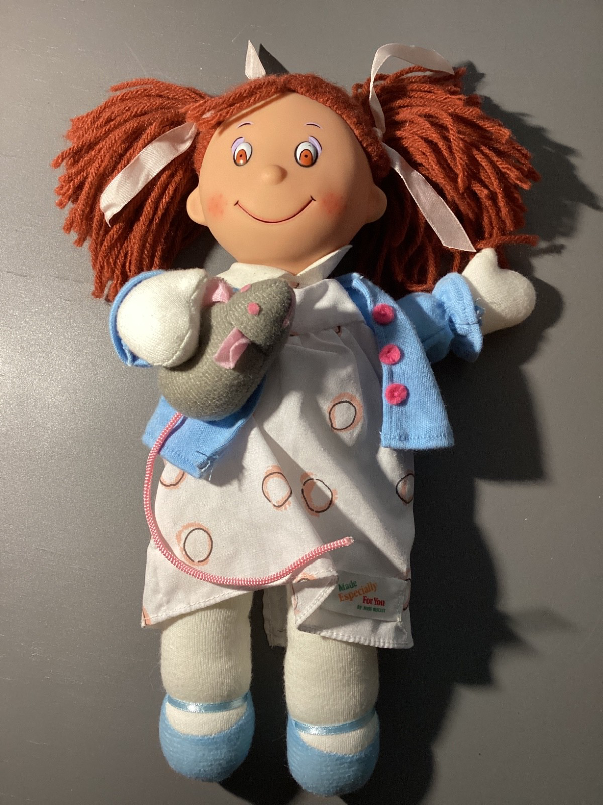 Ivy Cottage Ruby Buttons Plush Soft Toy Rag Doll Miss Biscuit with ...