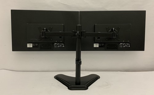 HP V241p 24" Widescreen LED Dual Monitors 1920 x 1080 + NEW DUAL STAND ...