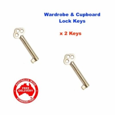Cupboard Lock Keys Precut Key-x 2 Keys- FREE POST In Aust! | eBay