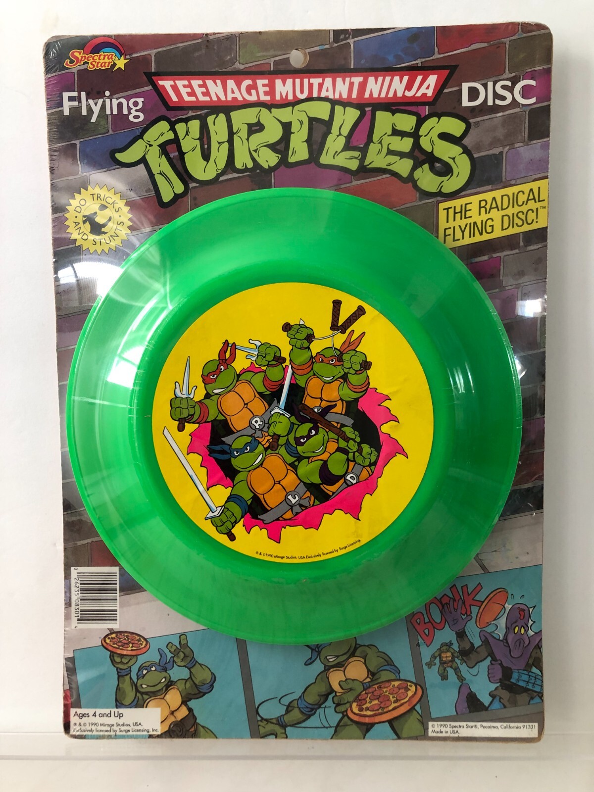 Tas038134 - 1989 Spectra Star Teenage Mutant Ninja Turtles Flying Disc ...