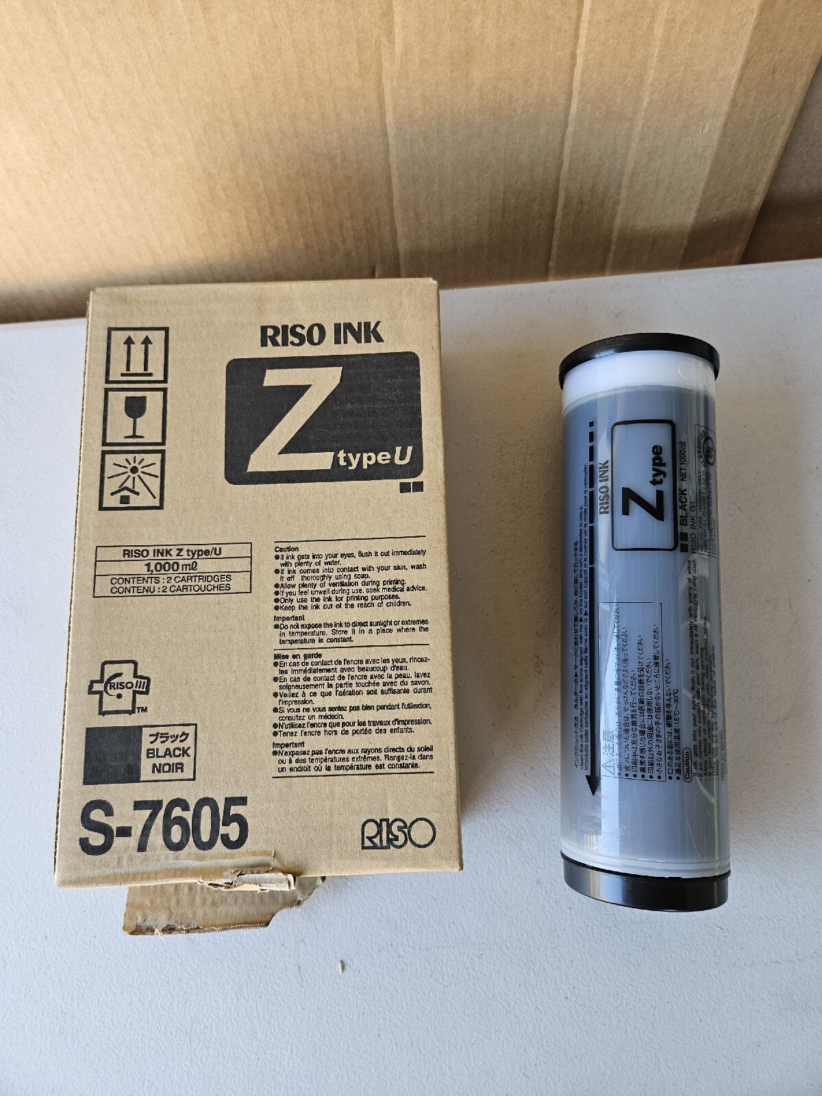 Genuine Riso S-4254 Z Type U Black Ink Risograph Duplicator 1 | eBay