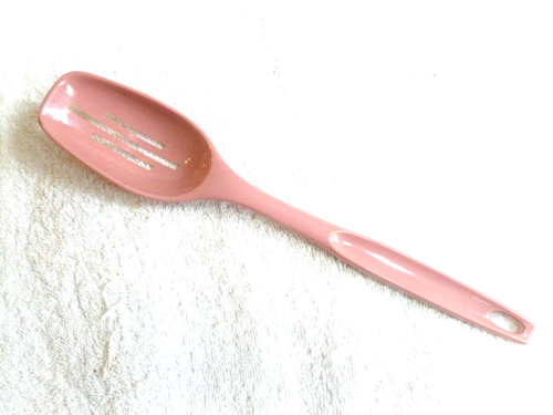 VGUC Ekco Slotted Spoon Dusty Pink Nylon Kitchen Utensil 11" | eBay