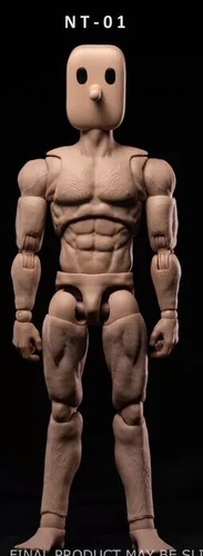 NT-01: Nota Studio Notaman 1/12 male base body action figure - Muscular ...