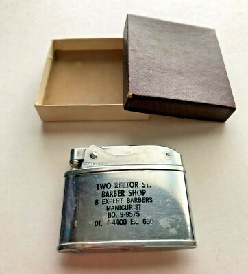 Vintage Satel Lite Chrome Cigarette Lighter-Two Rector Street Barber ...