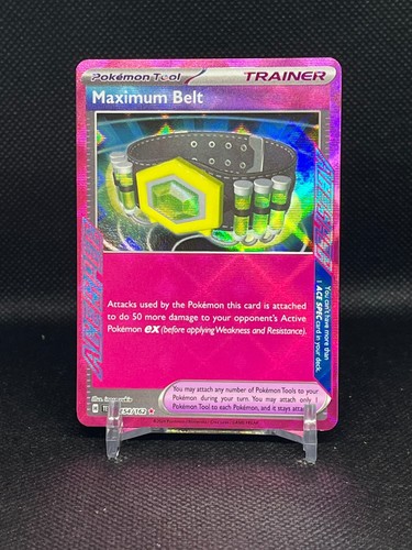 Maximum Belt Pokémon TCG Temporal Forces 154/162 Ace Spec 2024 | eBay