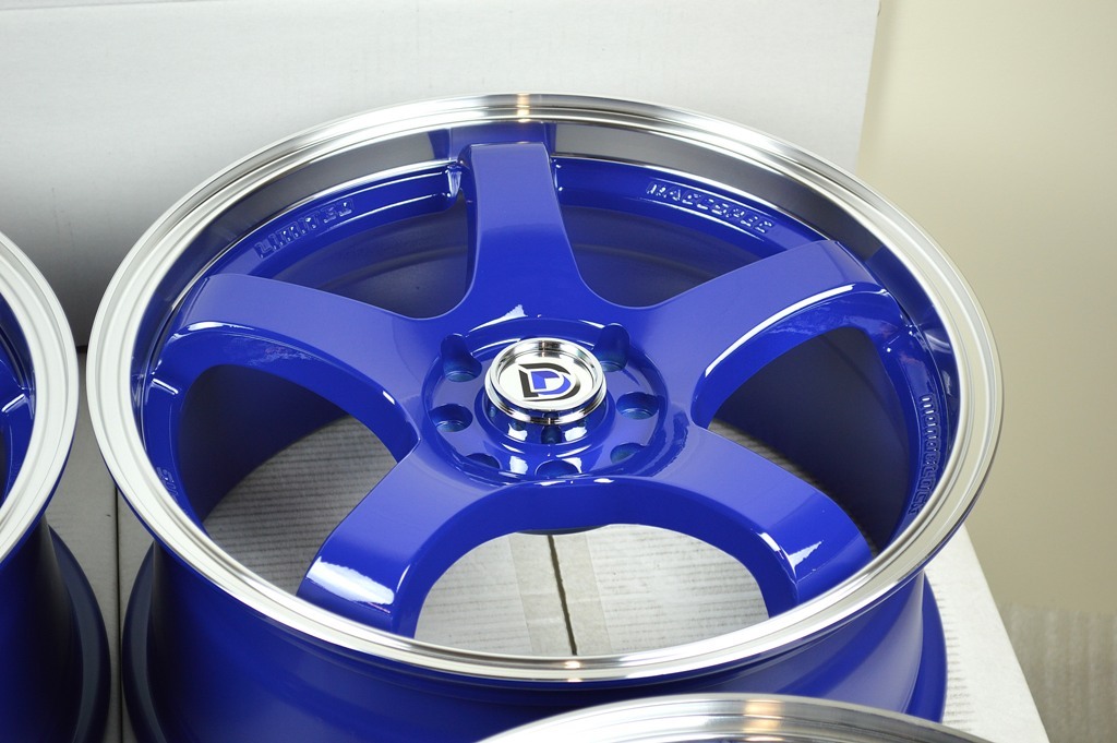 17 blue wheels rims Civic Cooper Cabrio Accord Cobalt Sonata Camry ...