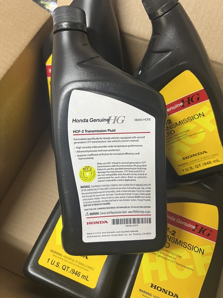 5 QTS Honda Genuine OEM CVT Fluid 08200 - HCF2 ( For CR-V , HR-V AWD ...