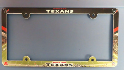 Houston Texans NFL Plastic License Plate Frame. Retro Made in the USA ...