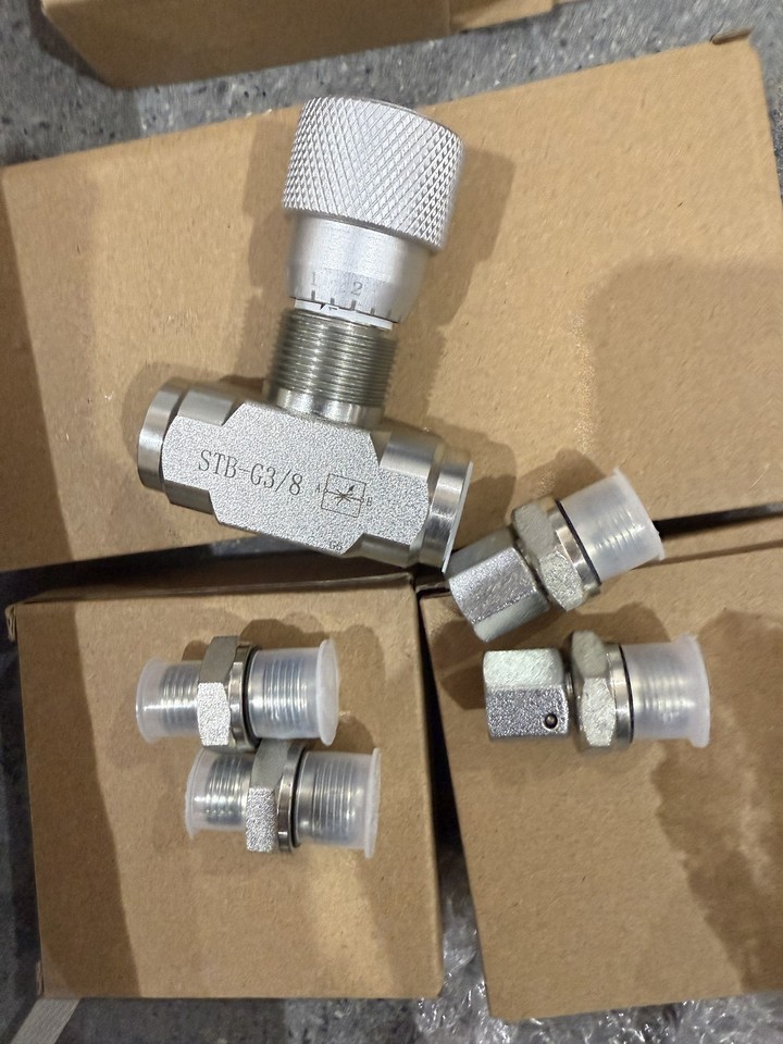 Hydraulic Flow Control Valve - STB-G3/8 - Mini Excavator - AGT - USA-3/ ...