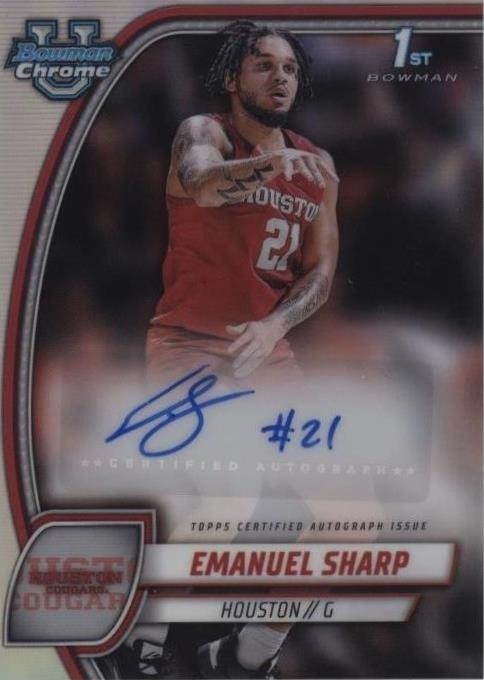 2024-25 Bowman University Chrome - Chrome Prospect Autographs Emanuel ...