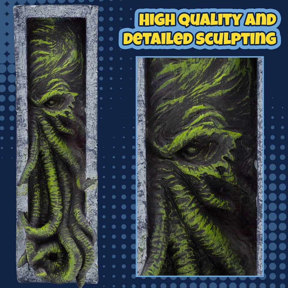 Cthulhu Bookshelf Insert, Resin Bookend Peeping Cthulhu Monster Statue ...