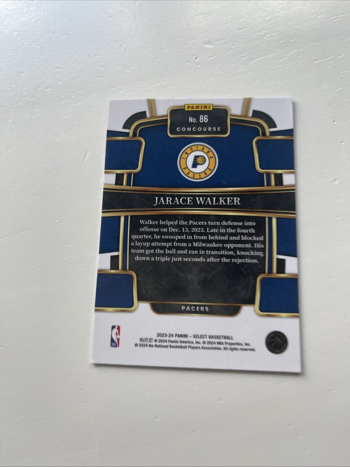 2023-24 Panini Select - Concourse Jarace Walker #86 Blue Prizm (RC) | eBay