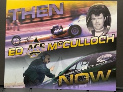 VRHTF NHRA "ED THE "ACE" MCCULLOCH DRAG RACING HISTORY HAND OUT | eBay