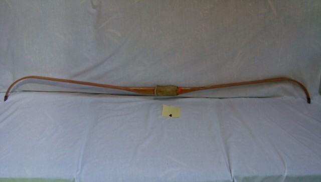 Vintage Fiberglass Recurve English Style long Bow 60 # x 62 in. Paul ...