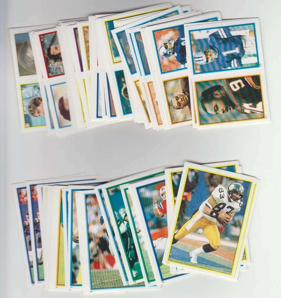 1985 Topps Football Stickers SET BREAK singles - stars, commons, Hall ...