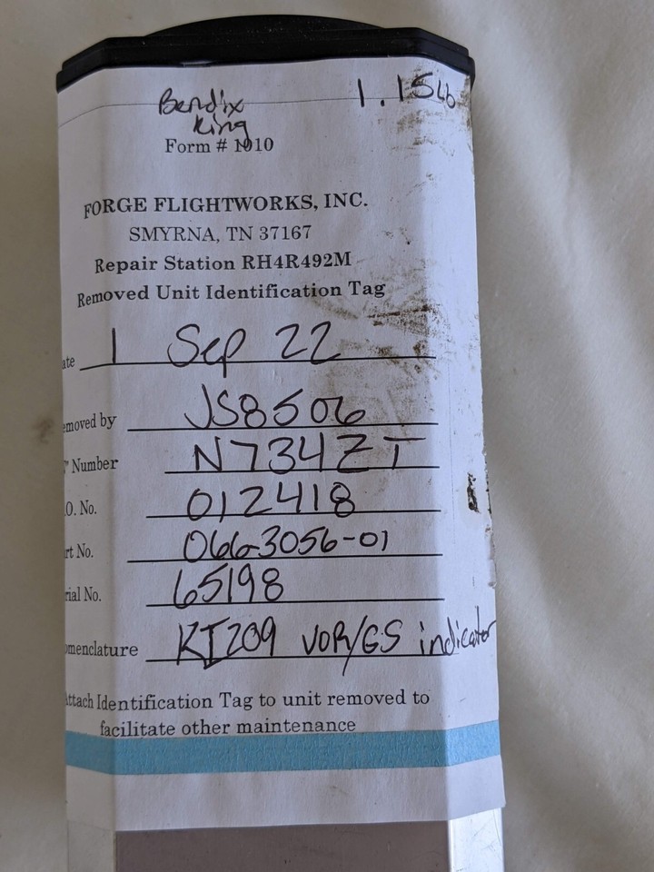 Bendix King KI 209 VOR/LOC Converter & G/S Indicator 066-3056-01 | eBay