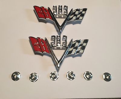 64 65 66 67 68 69 70 71 72 73 NEW IMPALA CUSTOM 383 FLAG EMBLEMS **U.S ...