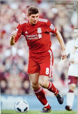 STEVEN GERRARD "LOOKING BACK" POSTER - Liverpool, England, Football ...