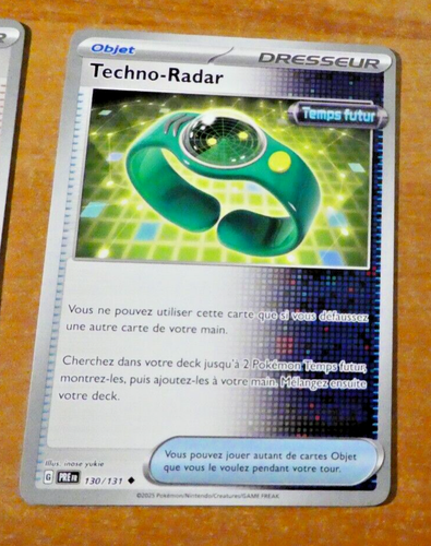 POKEMON EVOLUTIONS PRISMATIQUES CARD CARTE TECHNO-RADAR 130/131 PRE FR ...