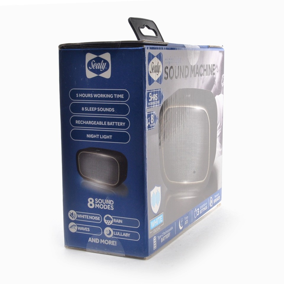 Sealy Night Light Sound Machine Sleep Aid White Noise NIB Fast Free ...