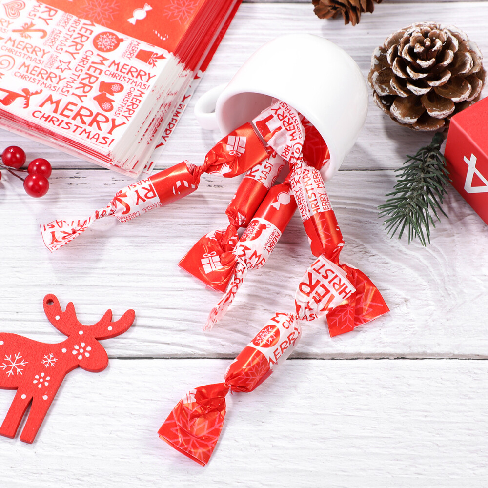 500PCS Christmas Wax Paper Candy Wrapper Chocolate Bar Wrappers Stencil ...