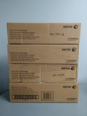 Xerox 013R00664, 013R00663 Drum Unit for Xerox color 550 570,C60 Lot Of ...