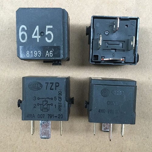 HELLA 4RA007791-20 4H0951253A PBT-GF20 Power Relay 4 Pins | eBay